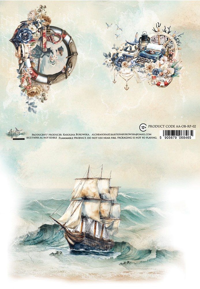 feuille de riz, alchemy of art, scrap pas cher