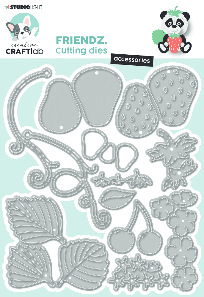 11 Dies/matrices de découpe, Fraises, Creative Craftlab - Horizon-creatif